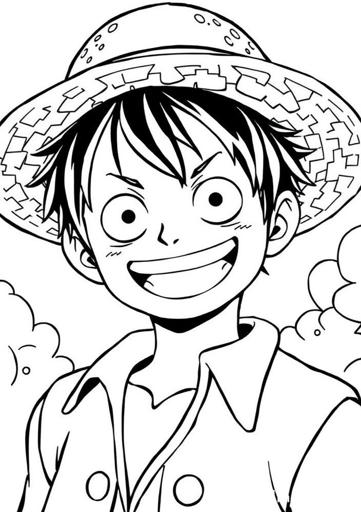 Desenhos do Luffy Para Colorir e Imprimir